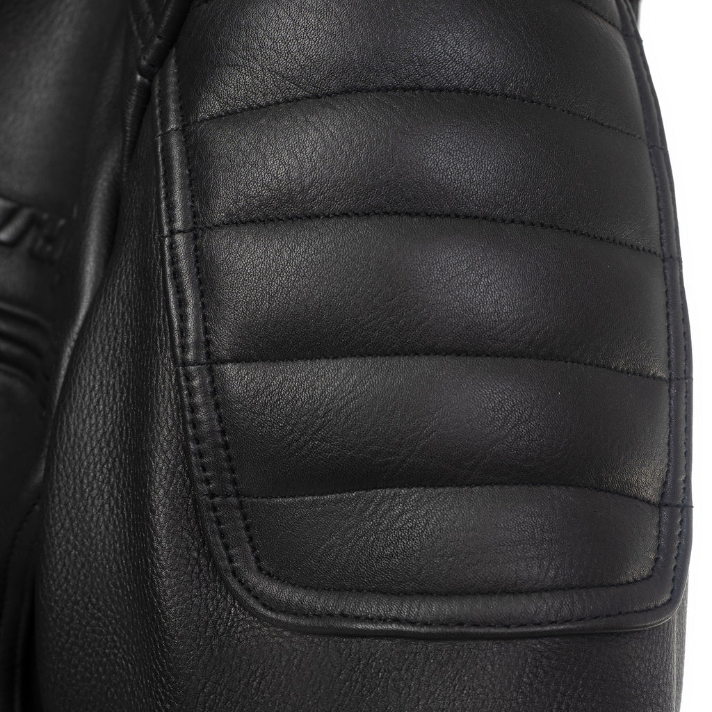 Challenger Black Motorcycle Leather Jacket – Corelli MG